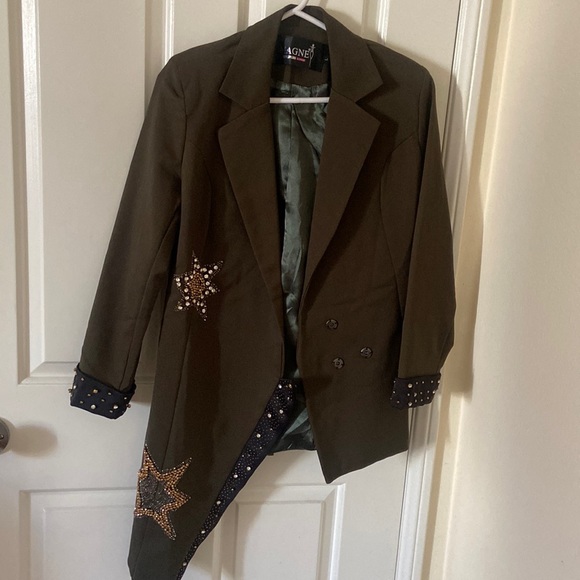 Magnet | Jackets & Coats | Magnet Stylish Jacket Army Green With Studs ...